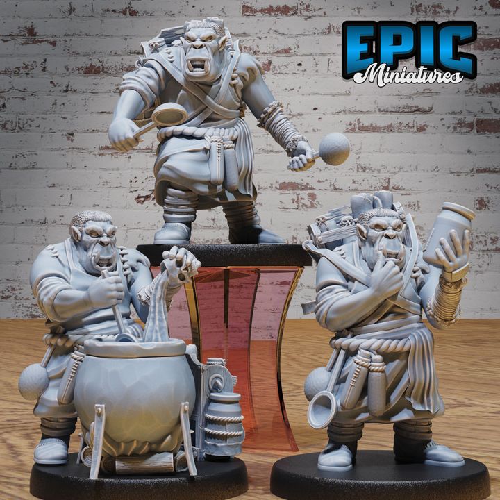 3D Printable Gray Orc Alchemist Set / Civilized Dark Gray Skin Lord ...