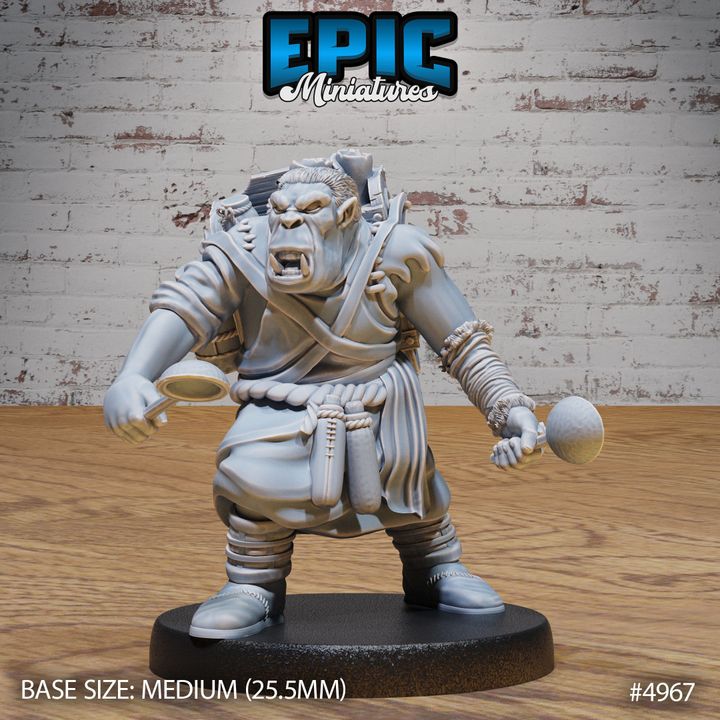 3D Printable Gray Orc Alchemist Set / Civilized Dark Gray Skin Lord ...