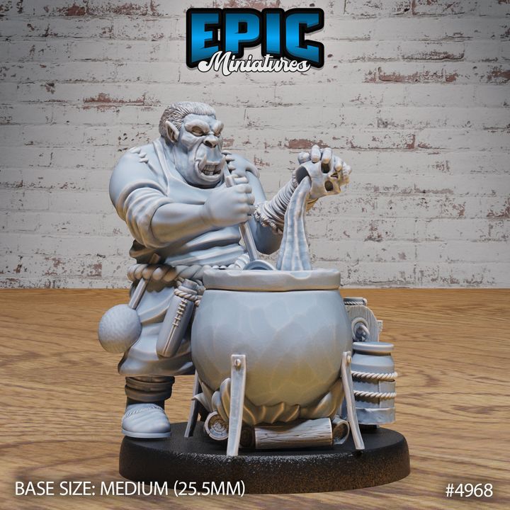 3D Printable Gray Orc Alchemist Set / Civilized Dark Gray Skin Lord ...