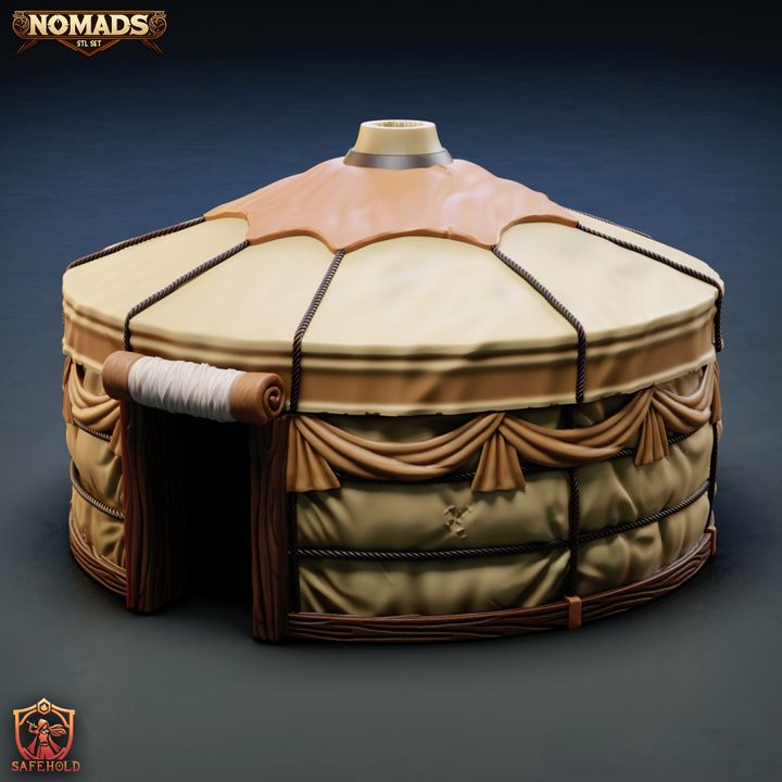 3D Printable Big Yurt - Nomads by Safehold