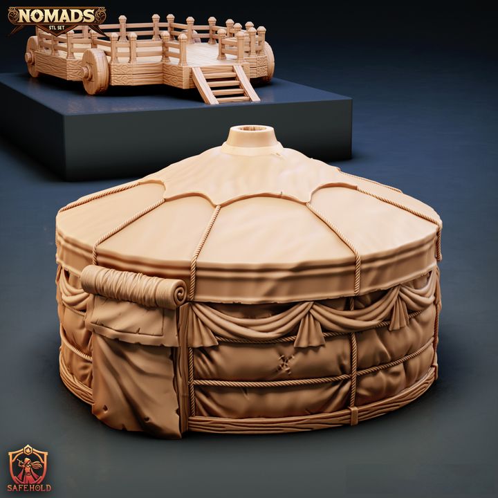 3D Printable Big Yurt - Nomads by Safehold