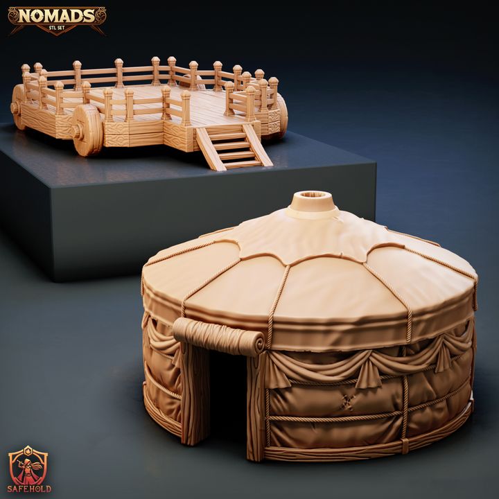 3D Printable Big Yurt - Nomads by Safehold