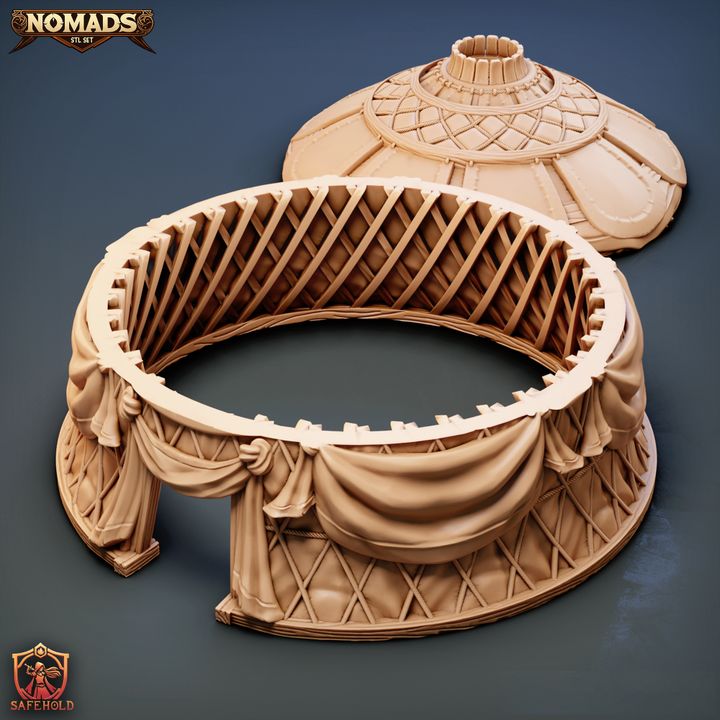 3D Printable Yurt Set - Nomads by Safehold