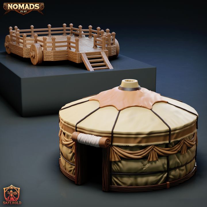 3D Printable Yurt Set - Nomads by Safehold
