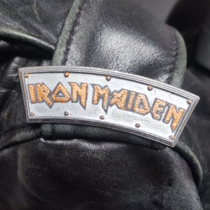 3D Printable Iron Maiden Badge by Lionel Rigollet