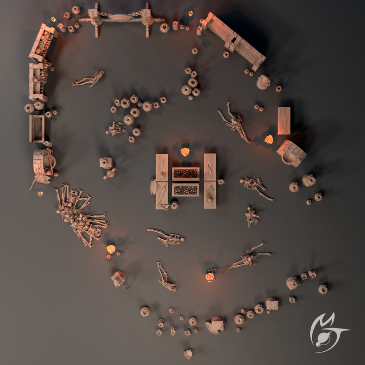 3D Printable Labyrinth Objects and Props, and Dead Heroes by Making Tlon