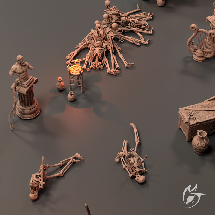 3D Printable Labyrinth Objects and Props, and Dead Heroes by Making Tlon