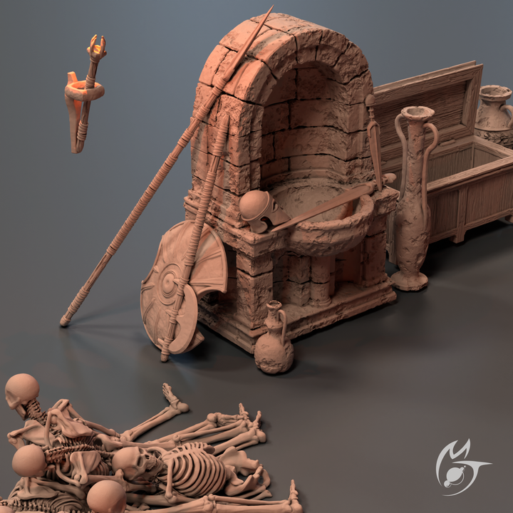 3D Printable Labyrinth Objects and Props, and Dead Heroes by Making Tlon