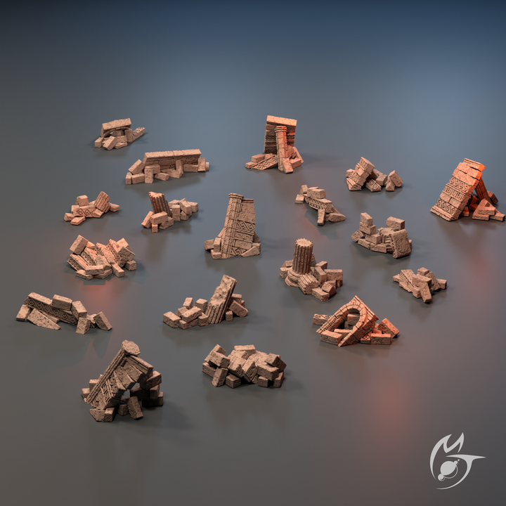 3D Printable Labyrinth Ruins Scatter Terrain by Making Tlon