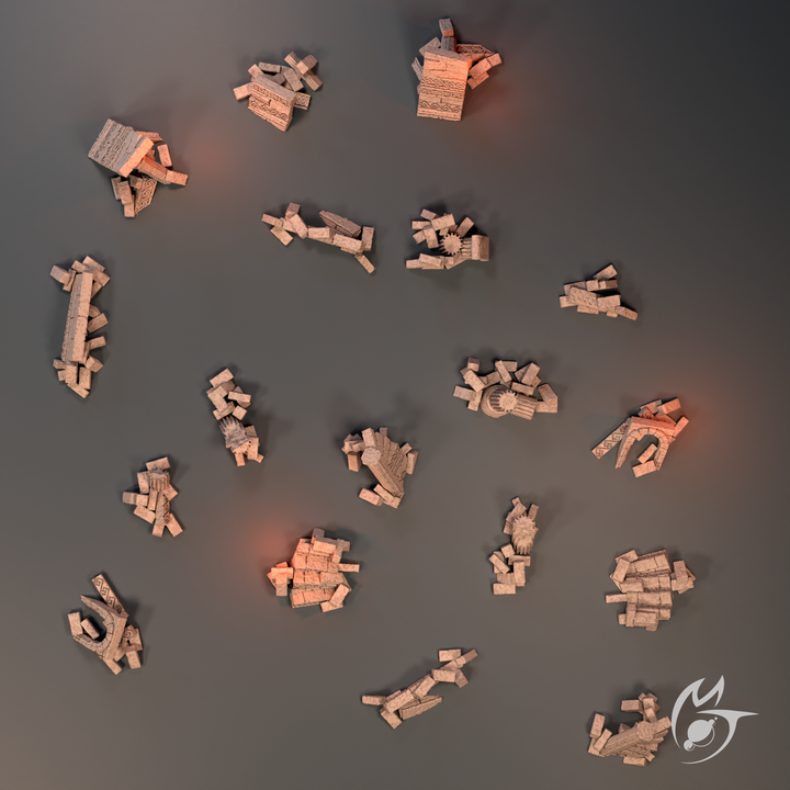 3D Printable Labyrinth Ruins Scatter Terrain by Making Tlon