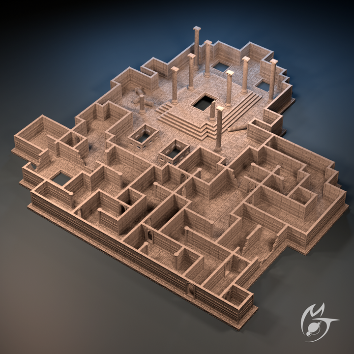 3D Printable The Labyrinth - modular OpenLOCK structure by Making Tlon