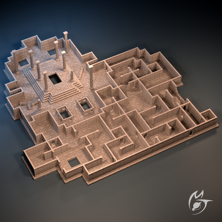 3D Printable The Labyrinth - modular OpenLOCK structure by Making Tlon