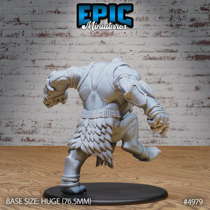 3D Printable Hill Giant Smasher Set / Bulky Warrior / Brave Rocky ...