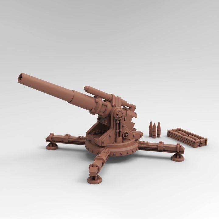 3D Printable Flak Cannon by Tesseract Tomb
