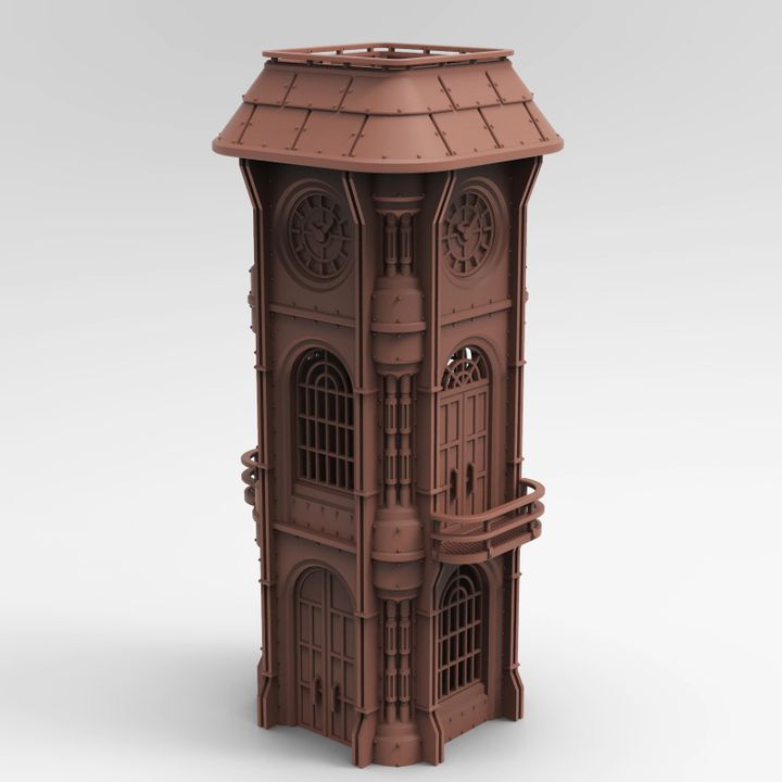 3D Printable Clock Tower by Tesseract Tomb