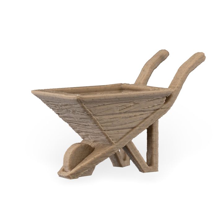 3D Printable Wheelbarrow by Stlflix