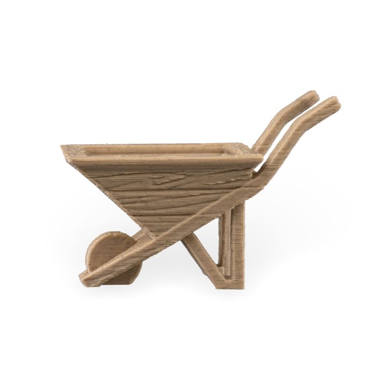 3D Printable Wheelbarrow by Stlflix