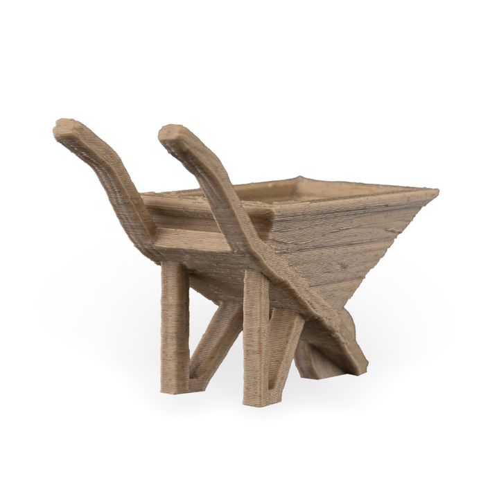 3D Printable Wheelbarrow by Stlflix