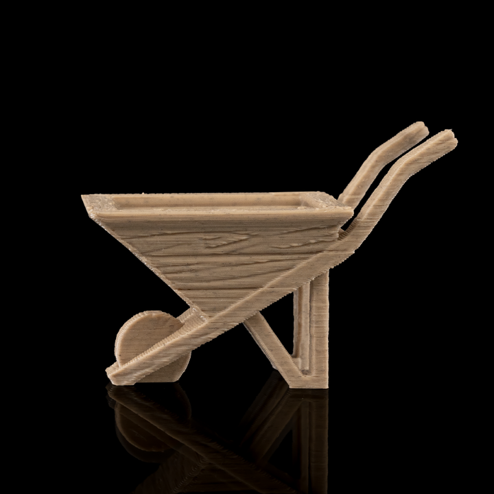3D Printable Wheelbarrow by Stlflix