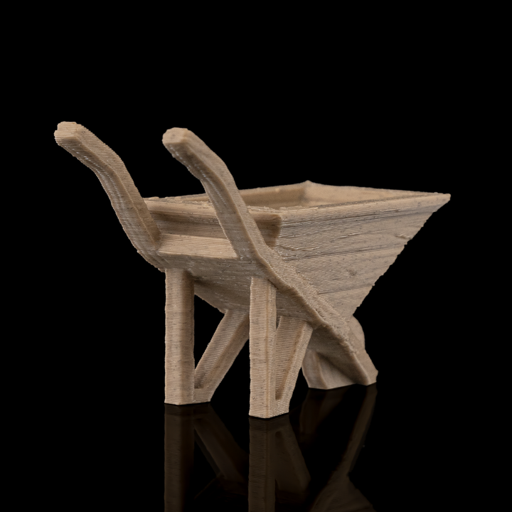 3D Printable Wheelbarrow by Stlflix