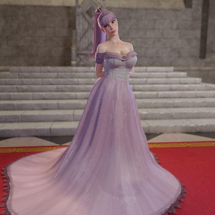3d Printable Princess Camellia Presupported Qb Works By Qb Works