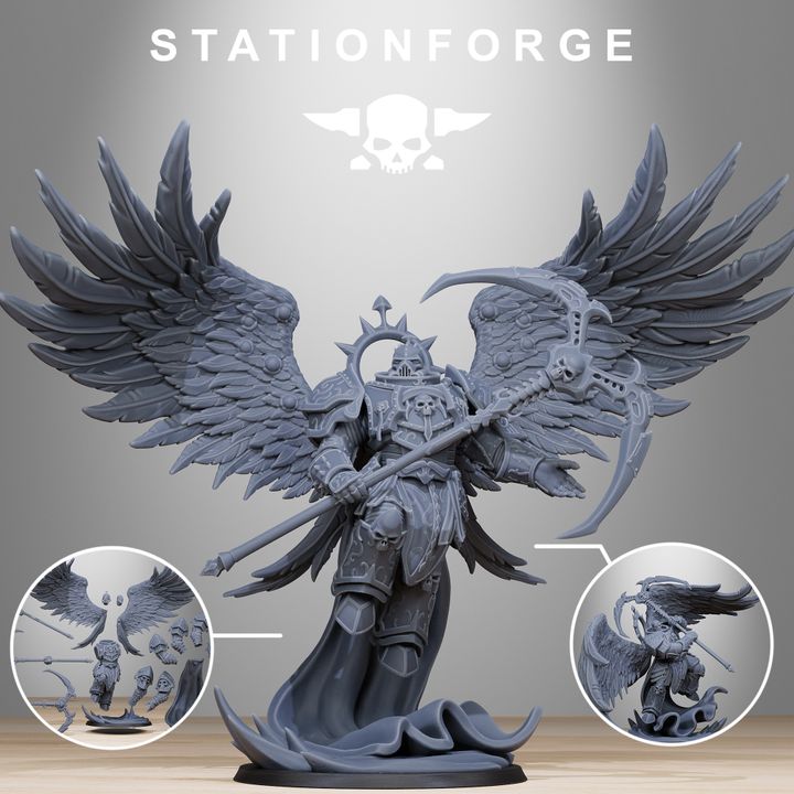 3D Printable Corrupted Archon Angel by Station Forge
