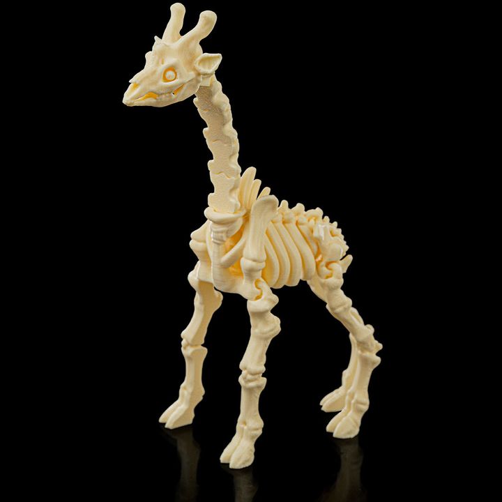 3D Printable Skeleton Giraffe by Stlflix