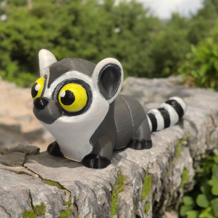 3D Printable Flexi Articulating Lemur by 3DJPDESIGNS