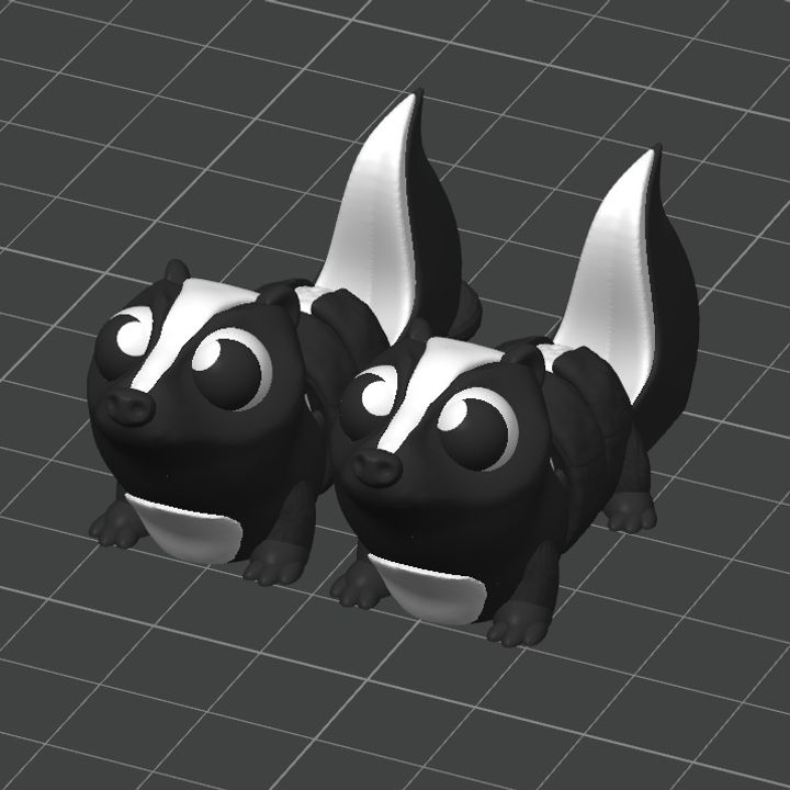 3D Printable Flexi Articulating Skunk by 3DJPDESIGNS
