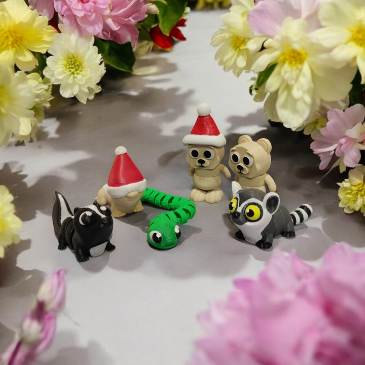 3D Printable Flexi Articulating Skunk by 3DJPDESIGNS