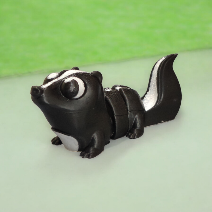 3D Printable Flexi Articulating Skunk by 3DJPDESIGNS