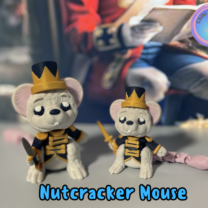 3D Printable Nutcracker Mouse Flexi by ChibiBestiary