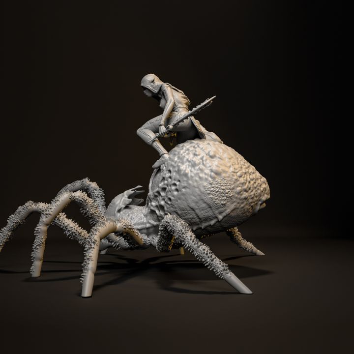 3D Printable The Drow - Caelthan Dyrr and Phase Spider - Lek'sar by AVD ...