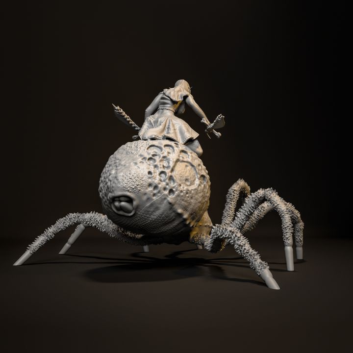 3D Printable The Drow - Caelthan Dyrr and Phase Spider - Lek'sar by AVD ...