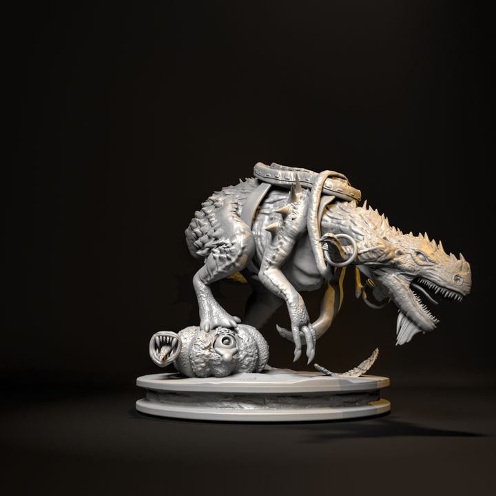 3D Printable Lizard Mount Eslisk by AVD Studios