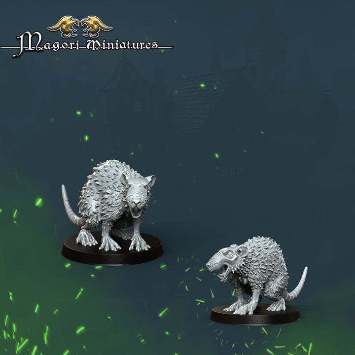 3D Printable Giant rat 2 by Magori Minaitures