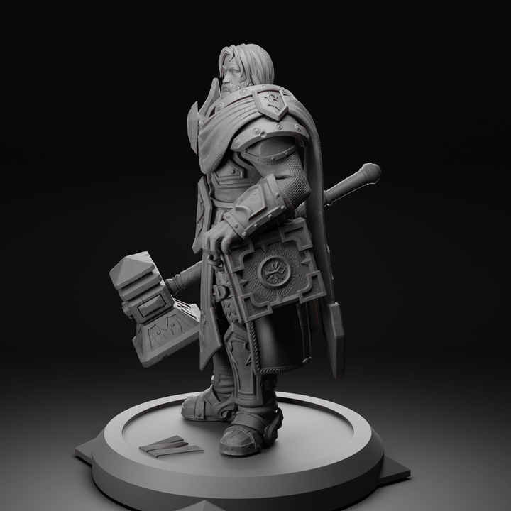 3D Printable Uther the Lightbringer -World of Warcraft by Douglas Salles