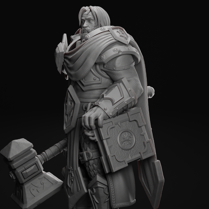 3D Printable Uther the Lightbringer -World of Warcraft by Douglas Salles