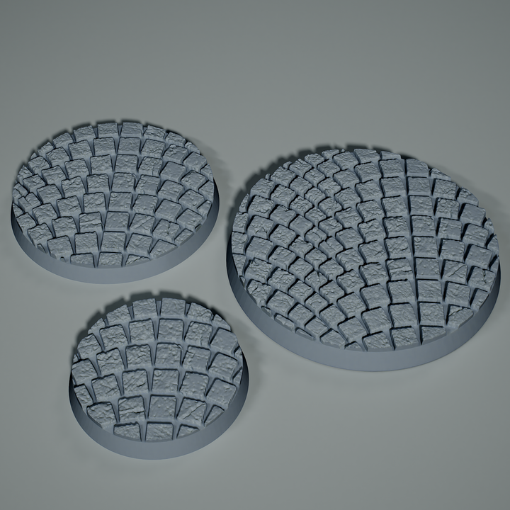 3D Printable Arched cobblestone bases by Feed My 3dPrinter