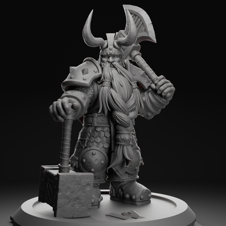 3D Printable Muradin Bronzebeard - World of Warcraft by Douglas Salles