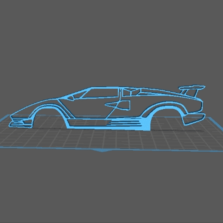 3D Printable Lamborghini - Countach by Paul Wust