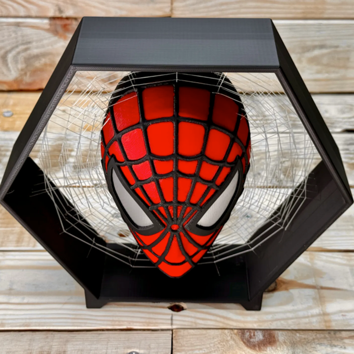 3D Printable Spiderman Mask INSPIRED Web String Art. by ENIQUE3D