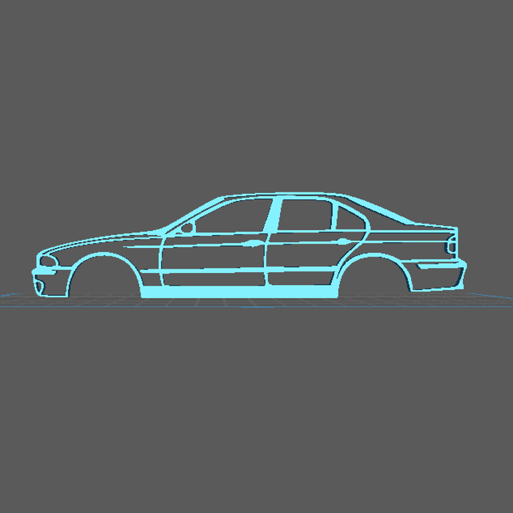 3D Printable BMW - E39 by Paul Wust