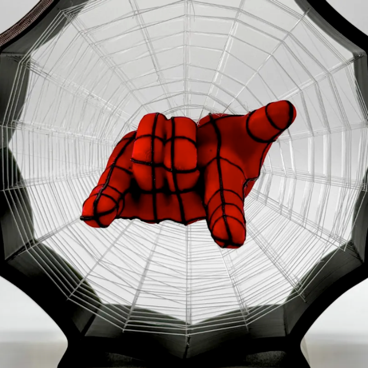 3D Printable Spiderman Hand INSPIRED Web String Art. by ENIQUE3D