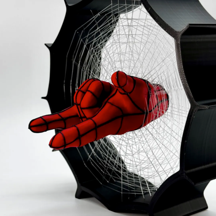 3D Printable Spiderman Hand INSPIRED Web String Art. by ENIQUE3D