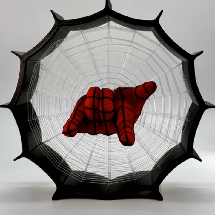 3D Printable Spiderman Hand INSPIRED Web String Art. by ENIQUE3D