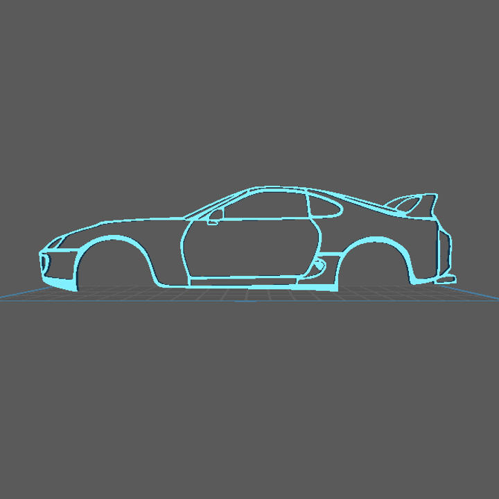 3D Printable Toyota - Supra MK4 by Paul Wust