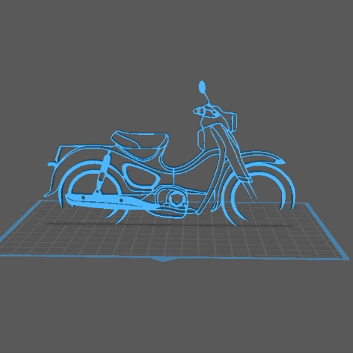 3D Printable Honda - CUB 125 by Paul Wust