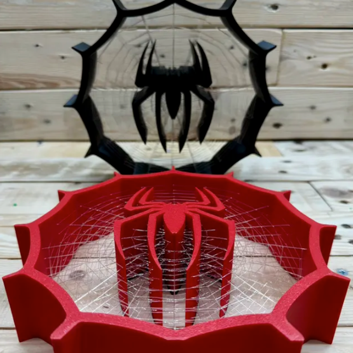 3D Printable Spiderman SPIDER INSPIRED Web String Art by ENIQUE3D