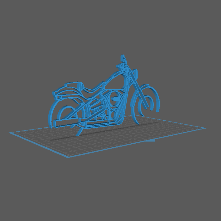 3D Printable Harley Davidson - Breakout by Paul Wust